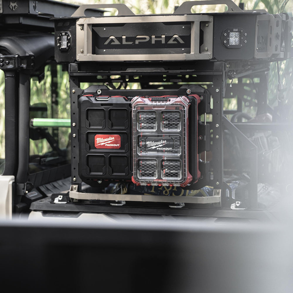 Alpha Adapt Milwaukee 2X Packout Mounting Plate