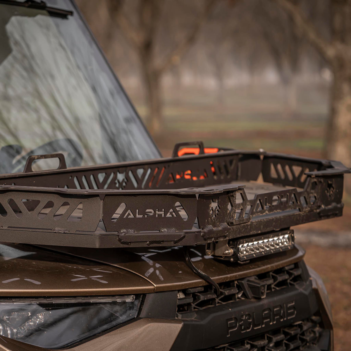 Alpha Front Rack (Polaris, 2019-current and Honda Pioneer)