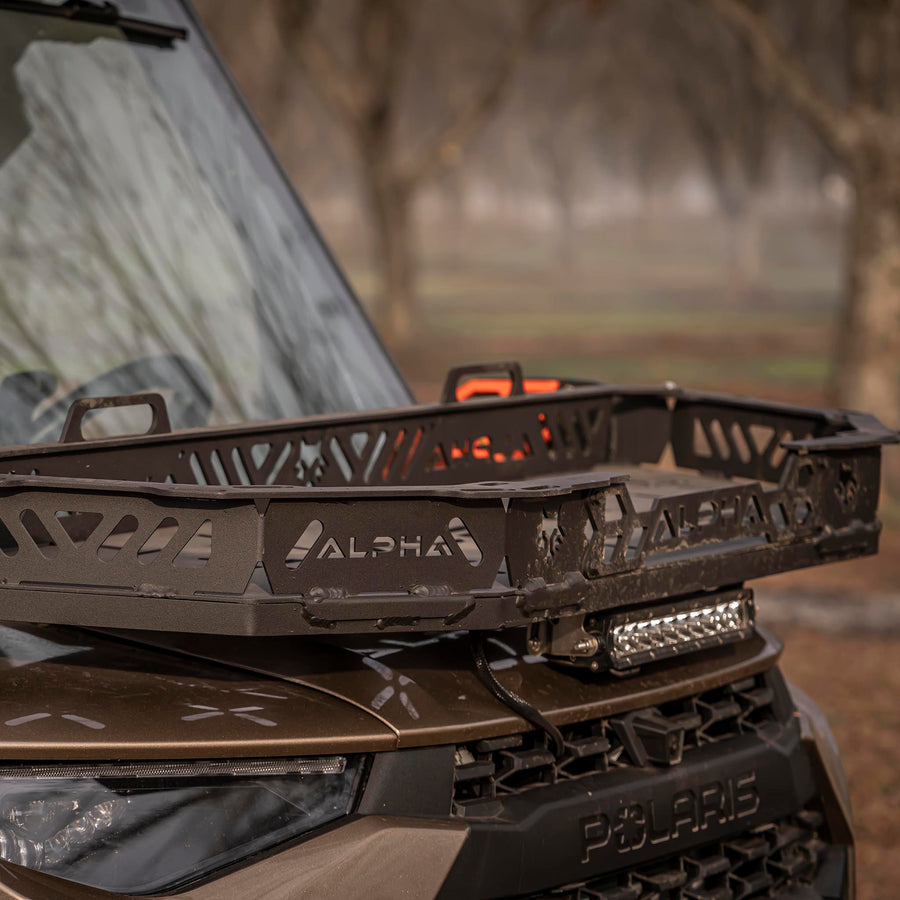 Alpha Front Rack (Polaris, 2019-current and Honda Pioneer)