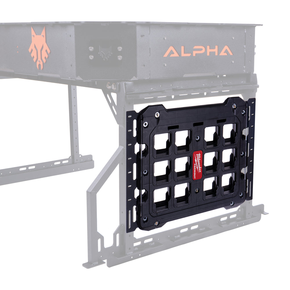Alpha Adapt Milwaukee 2X Packout Mounting Plate